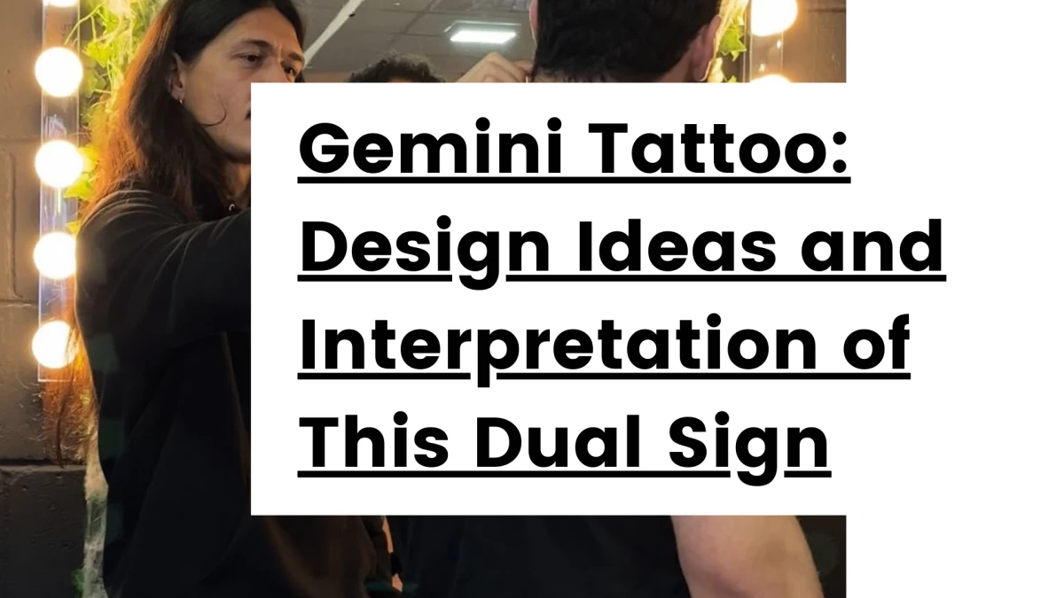 Gemini Tattoo – Design Ideas, Dual Meaning & Air Sign Energy | Black ...