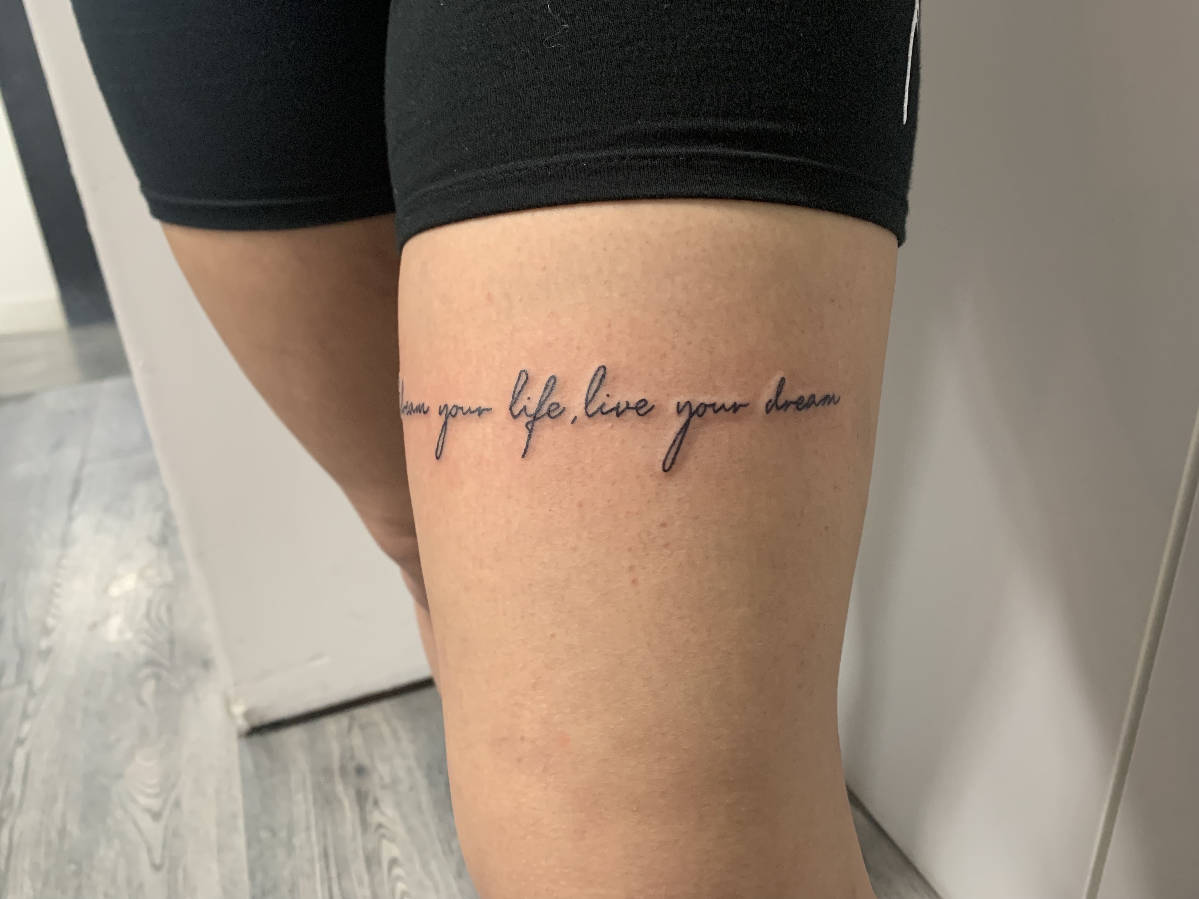 Script and quote tattoo placement - The Black Hat Tattoo Dublin